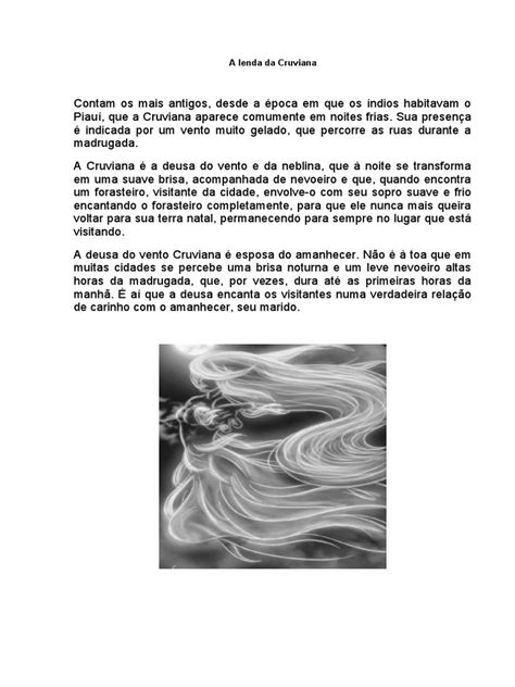 A Lenda Da Cruviana A Deusa Do Vento E Da Neblina Pdf