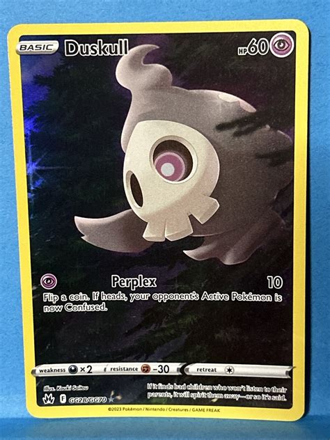 Duskull Holo Full Art Galarian Gallery Gg28gg70 Pokémon Tcg Crown