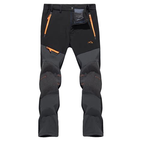 Mens Snow Hiking Water Resistant Ski Fleece Lined Pants Tacvasen