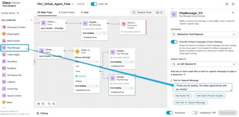 Configure Dialogflow CX Virutal Agent Cisco