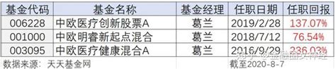 中欧基金葛兰，不止是医药女神 知乎