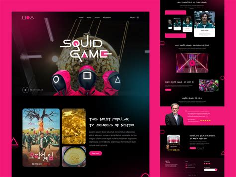 Squid Game Landing Page By Ranu Hasan On Dribbble