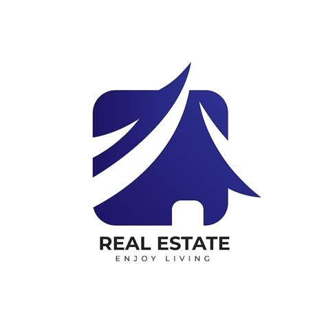 El Logotipo De Los Bienes Raíces Vector Premium