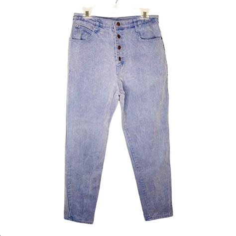 Carolina Colours Vtg 4 Button Fly High Rise Mom Denim Gem