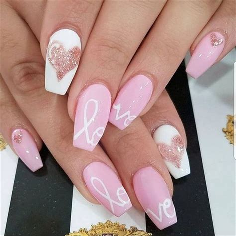 Beautiful Valentines Day Nails Red Nail Art Designs Pink Nails