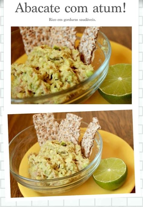 Receita Abacate Com Atum Lanche Saudável Emagrecer Certo