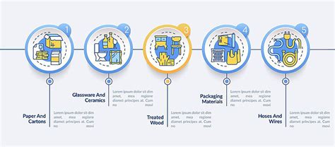 Recyclable Garbage Vector Infographic Template Idea Flowchart Garbage