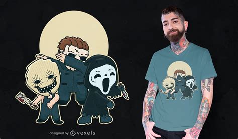Horror Characters T Shirt Design Vector Download