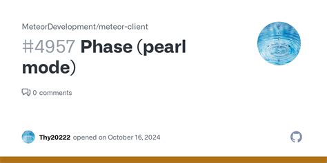 Phase Pearl Mode Issue 4957 MeteorDevelopment Meteor Client GitHub