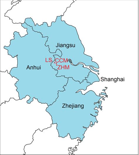 The Simulation Domain The Blue Area Indicates The YRD Including