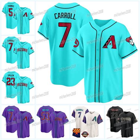 2024 Diamondbacks Jersey Featuring Corbin Carroll Montgomery Alek