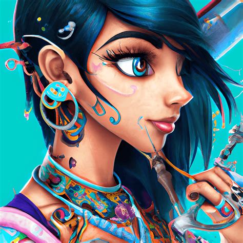 Gráfico Punk Rock Disney Princess Jasmine · Creative Fabrica