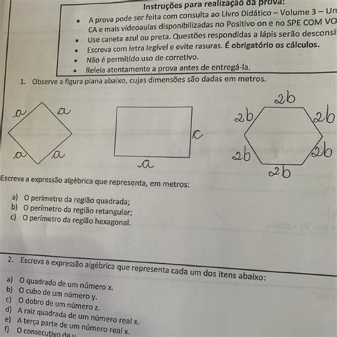 Releia Atentamente A Prova Antes De Entregá La 1 Observe A Figura
