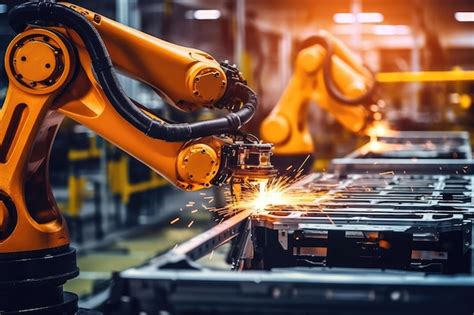 Premium Ai Image A Close Up Photo Of A State Of The Art Assembly Line
