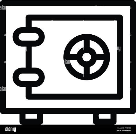 Metal Safe Icon Outline Style Stock Vector Image And Art Alamy