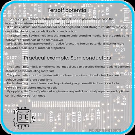 Tersoff Potential Precision Speed And Modeling In Computational Physics