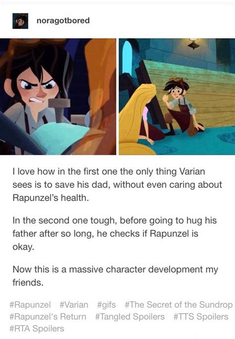 Varians Character Development Rapunzels Return Tangled Series