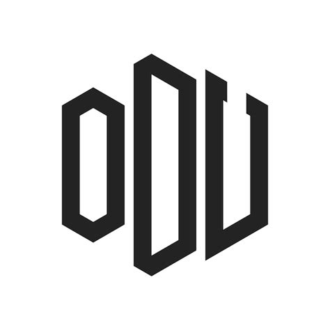 Premium Vector Odu Logo Design Initial Letter Odu Monogram Logo Using