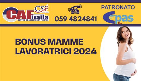 Bonus Mamme Lavoratrici 2024 Caf Epas