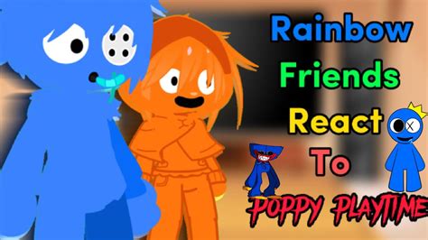 Rainbow Friends Vs Poppy Playtime Cartoon Animation Gametoons Reaction Youtube Otosection