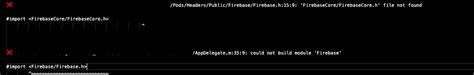 Do Not Building IOS App Firebase Doesn T Find FirebaseCore H Issue Firebase Firebase