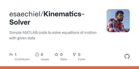 Github Esaechielkinematics Solver Simple Matlab Code To Solve