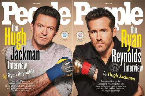 Hugh Jackman And Ryan Reynolds People Magazine June 2024 Hugh