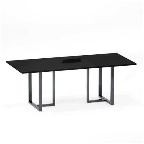 MESA DE REUNIÃO RETANGULAR POWER BOX TUBULAR P PANDIN MadeiraMadeira