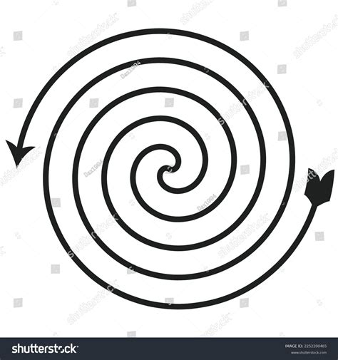 Cicular Arrow Rotating Vector Illustration Stock Vector Royalty Free