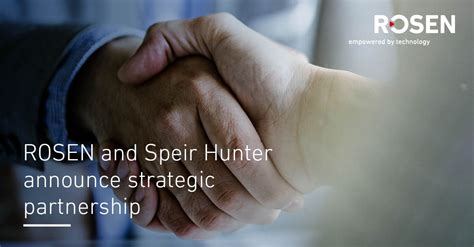 Paul Casson On Linkedin Rosen And Speir Hunter Announce Strategic