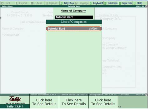 How To Alter Delete Shut Company In Tally