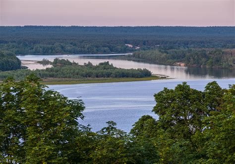 Dnieper River Green And Blue Dna Dnieper River Park Kiev Ukraine