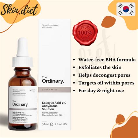 The Ordinary Salicylic Acid 2 Anhydrous Solution Serum 30ml Skindiet