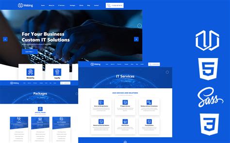 Webing It Solutions Html Css Theme Website Template