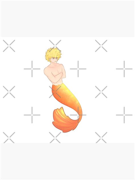 Mermaid Bakugo From Bnha Photographic Print By Pbanjelly Redbubble