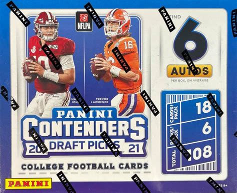 2021 Panini Contenders Draft Picks Football Hobby Box The Locker Room 78