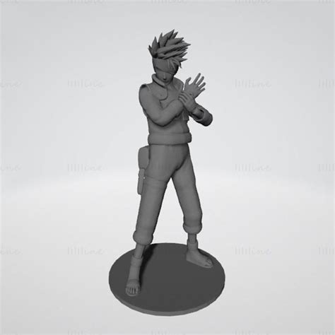 Hatake Kakashi Naruto 3d Model Ready To Print Stl
