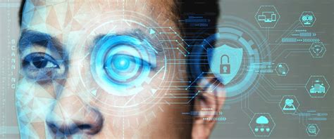 Future Cyber Security Data Protection By Biometrics Scanning With Human Eye To Unlock And Give