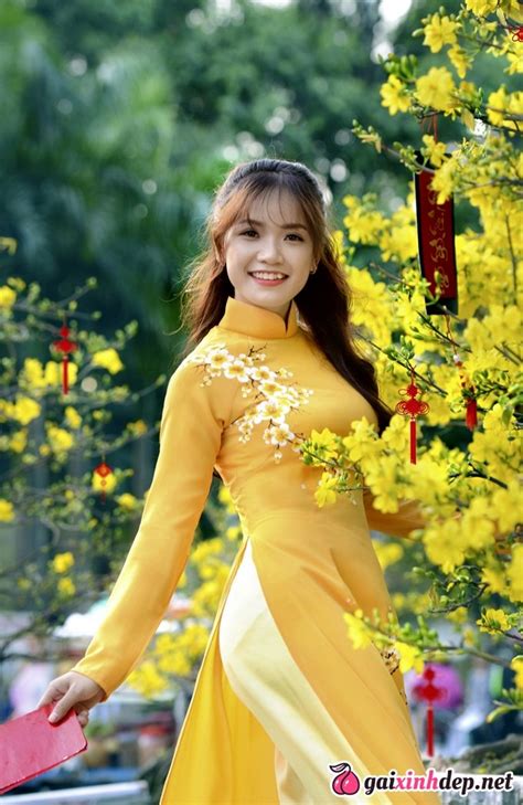 9 Mẫu áo Dài Vàng đẹp áo Dài Cưới Màu Vàng đồng Vàng Nghệ