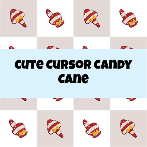 Custom Cursor Cute Cursor Candy Cane Theme Cursor Space