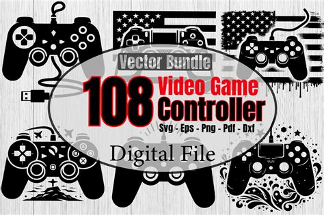 Funny Video Game Controller Svg Bundle Graphic By Ripongrafix471