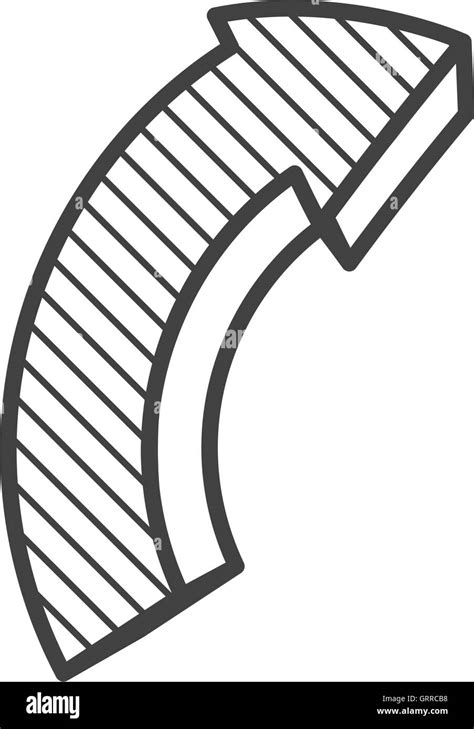 Arrow Curve Direction Infographic Icon Vector Graphic Stock Vector