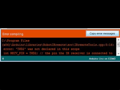 حل لمشاكل تنزيل مكتبة ربط اللاب فيو مع الاردوينو Error compiling C