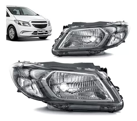 Farol Onix Prisma 2012 2013 2014 2015 2016 Máscara Negra