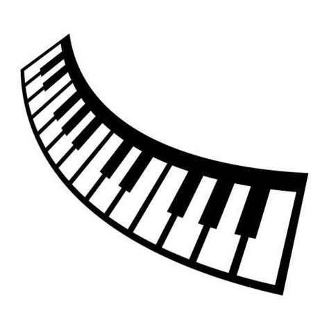 Icono De Vector De Instrumento Musical De Teclado De Piano Teclas De