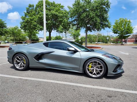Chevrolet Corvette C8 Stingray Grey Bc Forged Rz21 Wheel Front