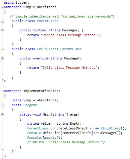 Object Oriented Programming Concepts Inheritance