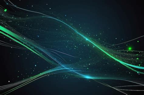 Premium Photo Digital Technology Internet Network Speed Connection Blue Green Background Cyber