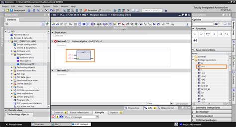 An Introduction To The Function Block Diagram FBD Language In TIA Portal