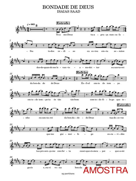 104 Sax Alto Bondade De Deus Isaias Saad Pdf